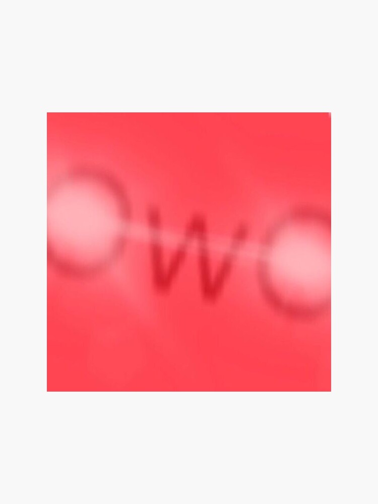 "OwO Face Reaction Meme" Sticker for Sale by JessIsBored | Redbubble