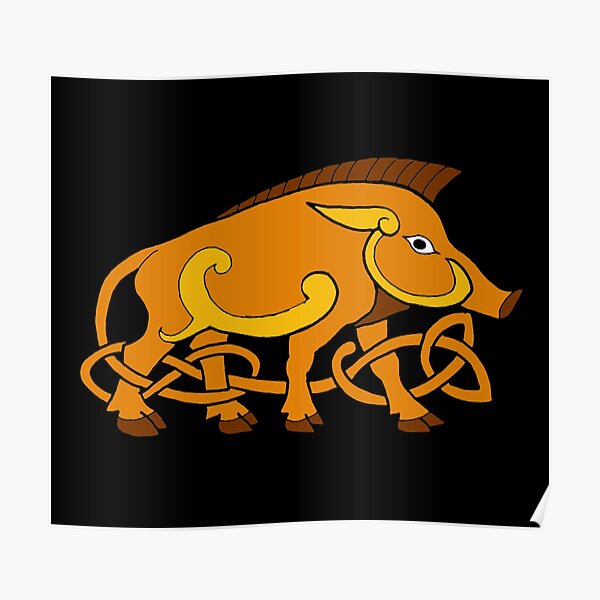 Celtic Boar Wall Art | Redbubble