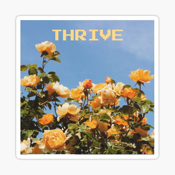 "THRIVE" Sticker by sunflour5 | Redbubble