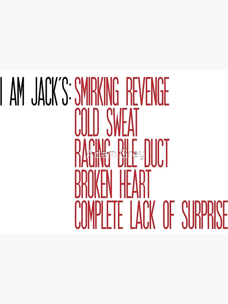 "I Am Jack's Design" Canvas Print for Sale by adamxgrey | Redbubble