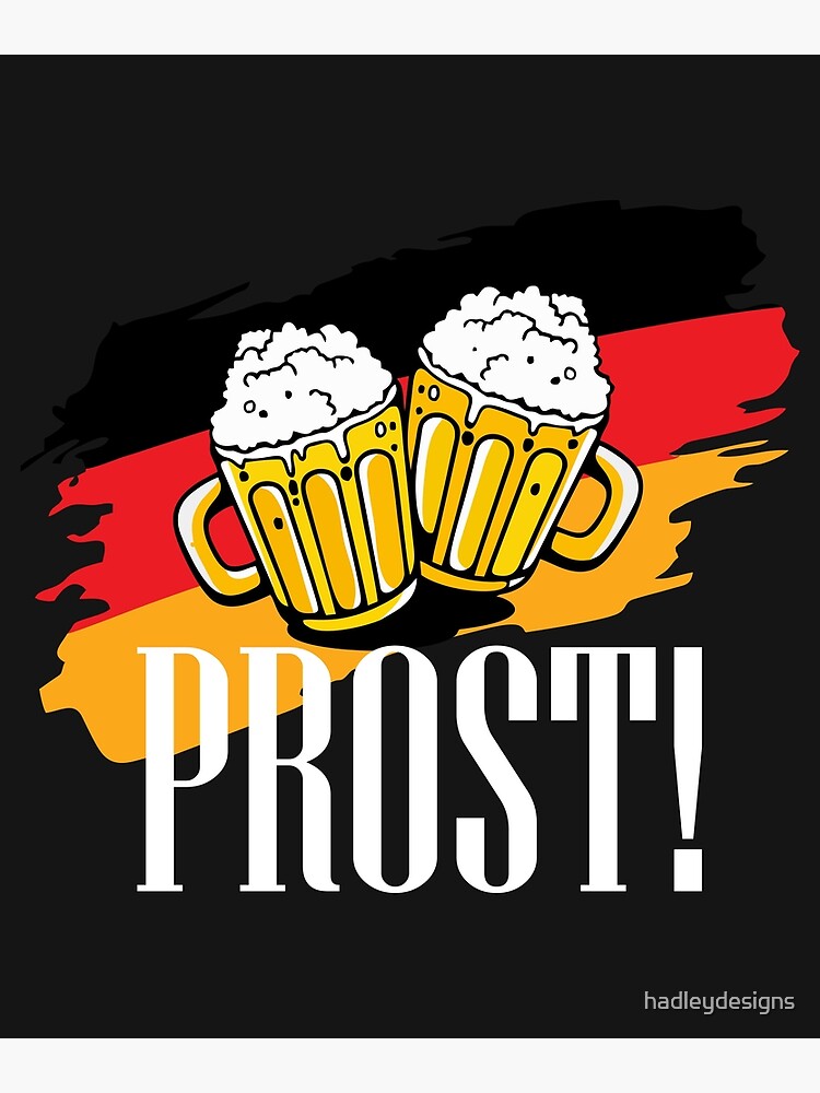 "Prost Beer Mug German American Oktoberfest funny German flag ...
