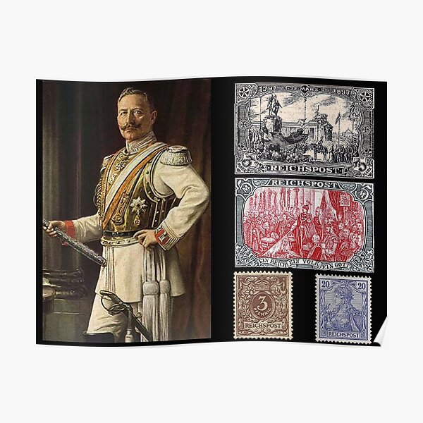 Póster «Kaiser Wilhelm II Era .. imágenes postales» de edsimoneit ...