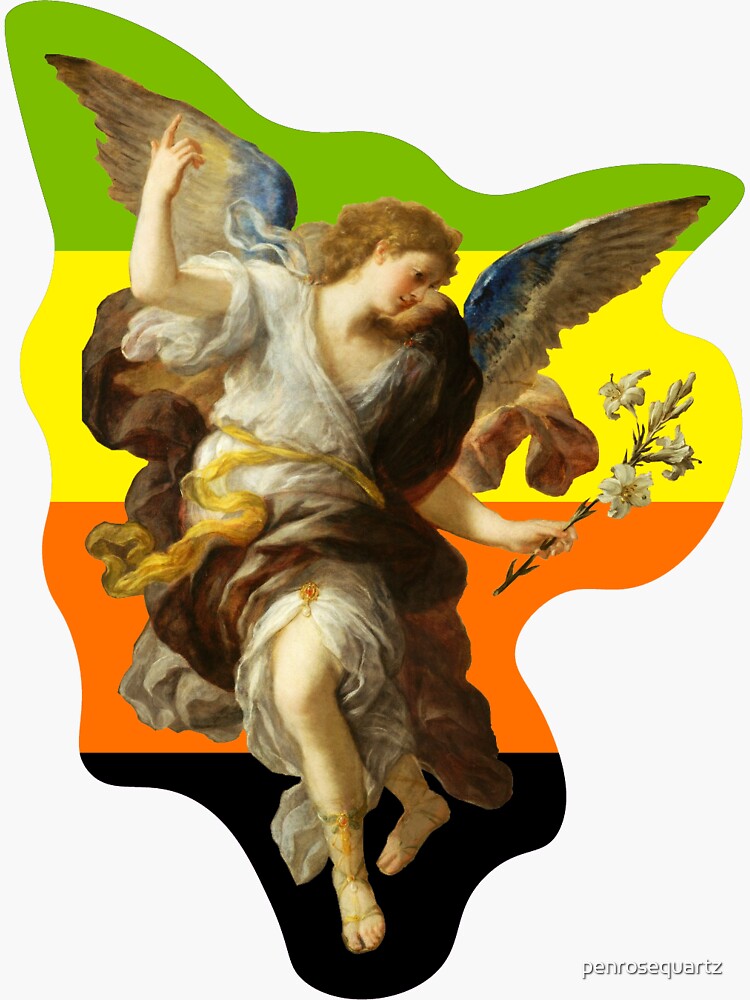 "aro angel" Sticker for Sale by penrosequartz | Redbubble
