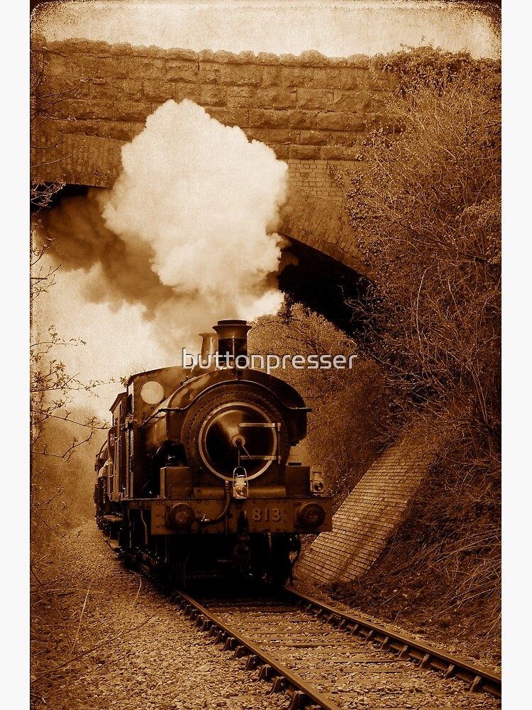 "Steam train going under bridge, Shepton Mallet, Somerset, UK" Poster ...