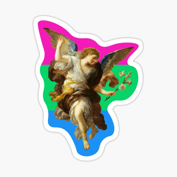 "poly angel" Sticker by penrosequartz | Redbubble