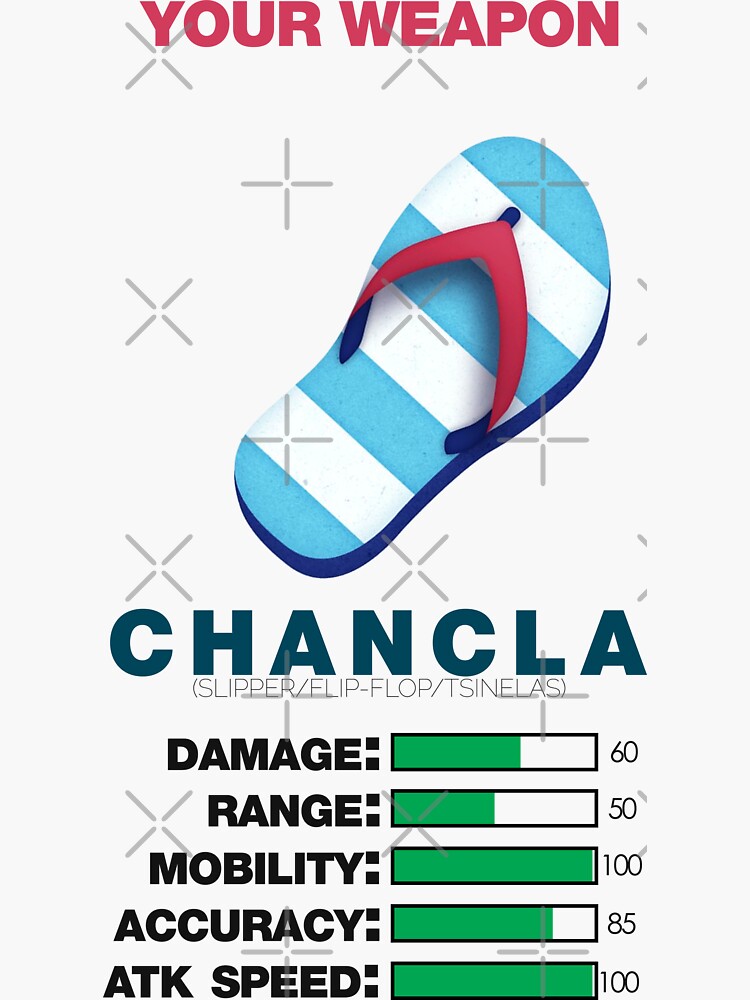 "La Chancla" Sticker for Sale by artsylab | Redbubble