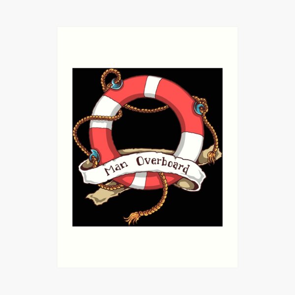 "Lifebuoy, Seafaring, Sailing, Sea, Ocean, Tattoo" Art Print for Sale ...