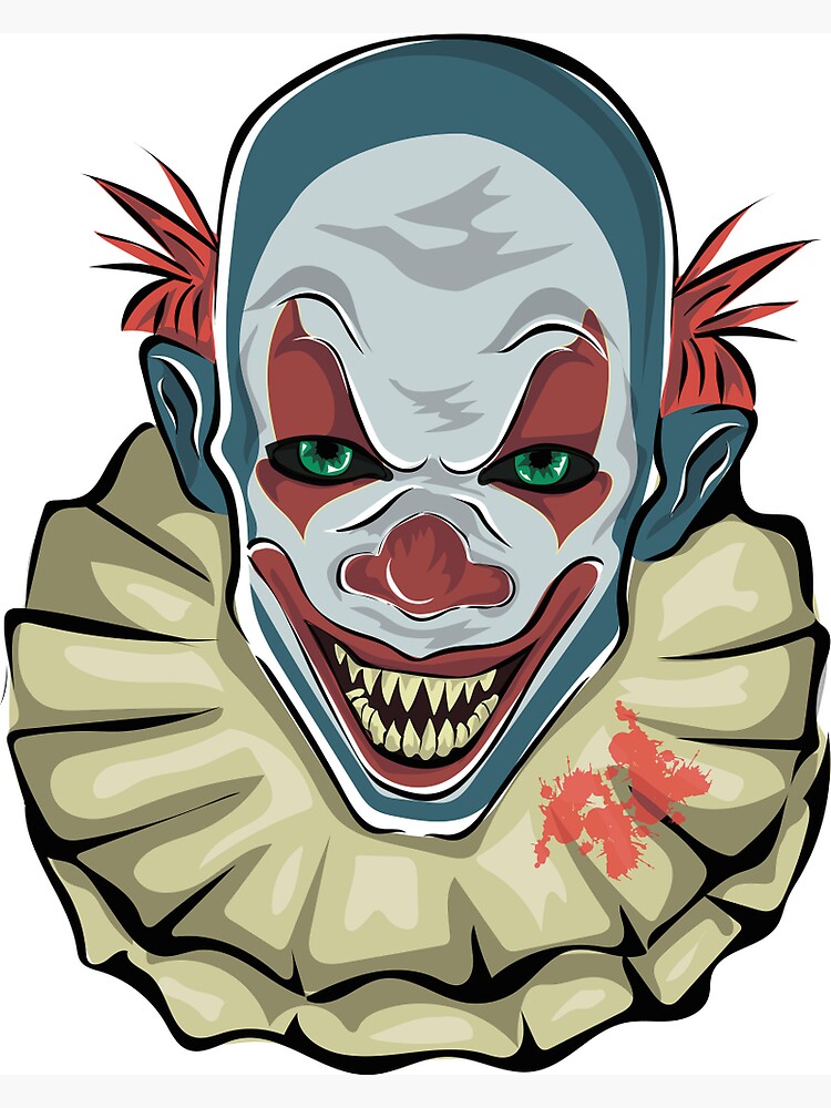 "scary clown stickers" Sticker for Sale by FaveStickers | Redbubble