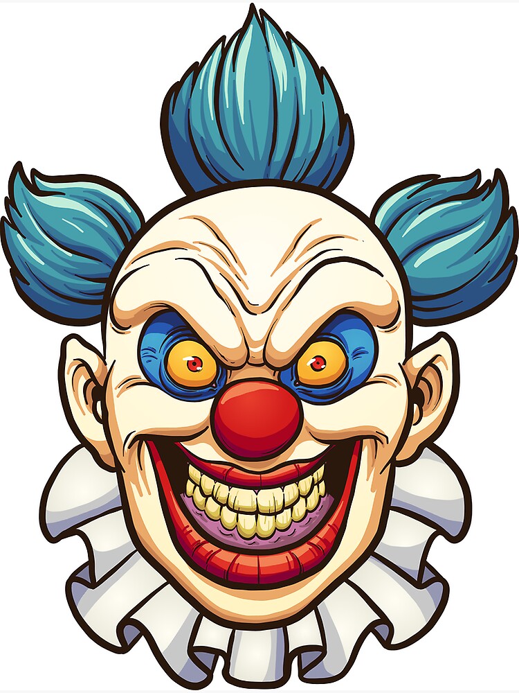 "scary clown stickers" Sticker for Sale by FaveStickers | Redbubble