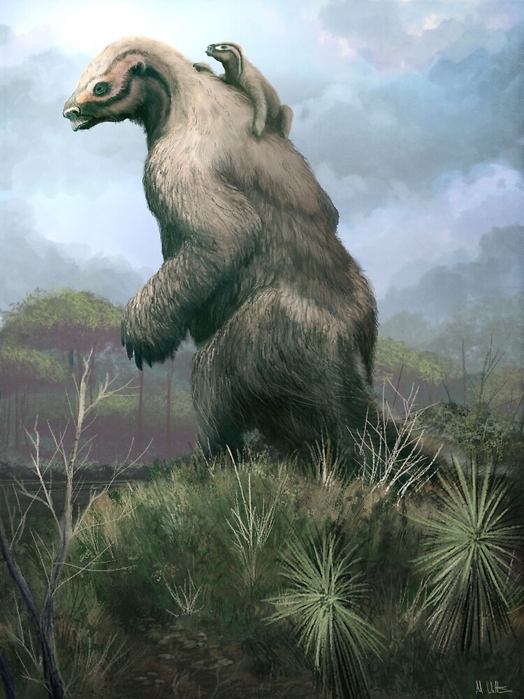 "Megatherium" Poster by MarkWitton | Redbubble