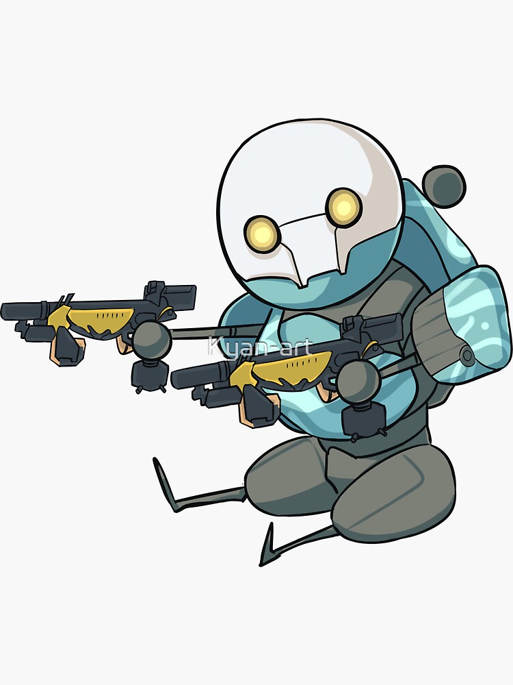 "Warframe Clem" Sticker for Sale by Kyan-art | Redbubble