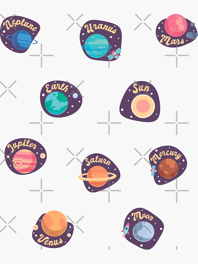 "Planets Sticker Pack" Sticker by soondoock | Redbubble