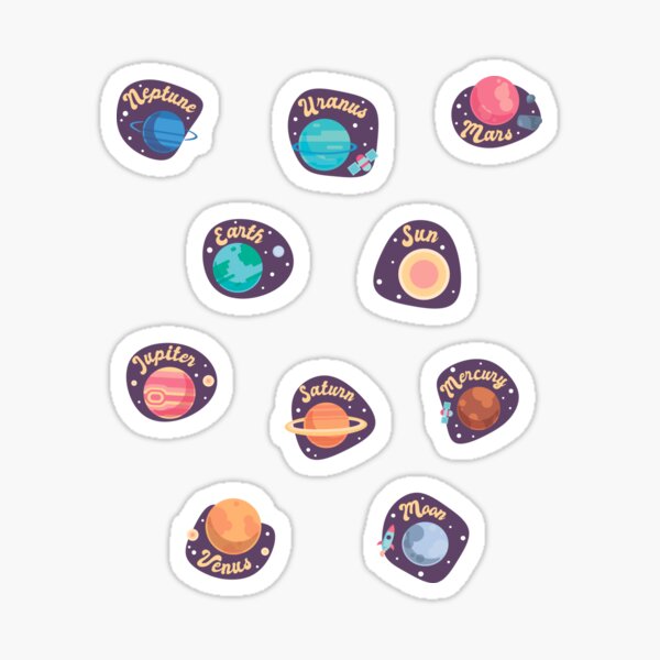 "Planets Sticker Pack" Sticker by soondoock | Redbubble
