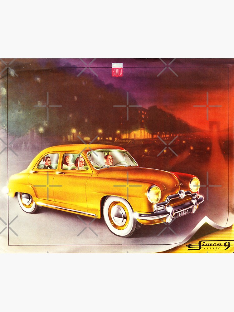 "SIMCA ARONDE" Sticker for Sale by ThrowbackMotors | Redbubble