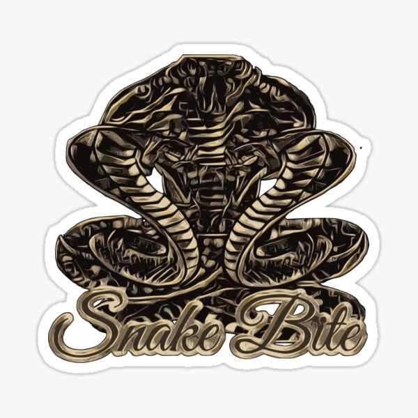 "Snake bitten" Sticker by Himdilly | Redbubble