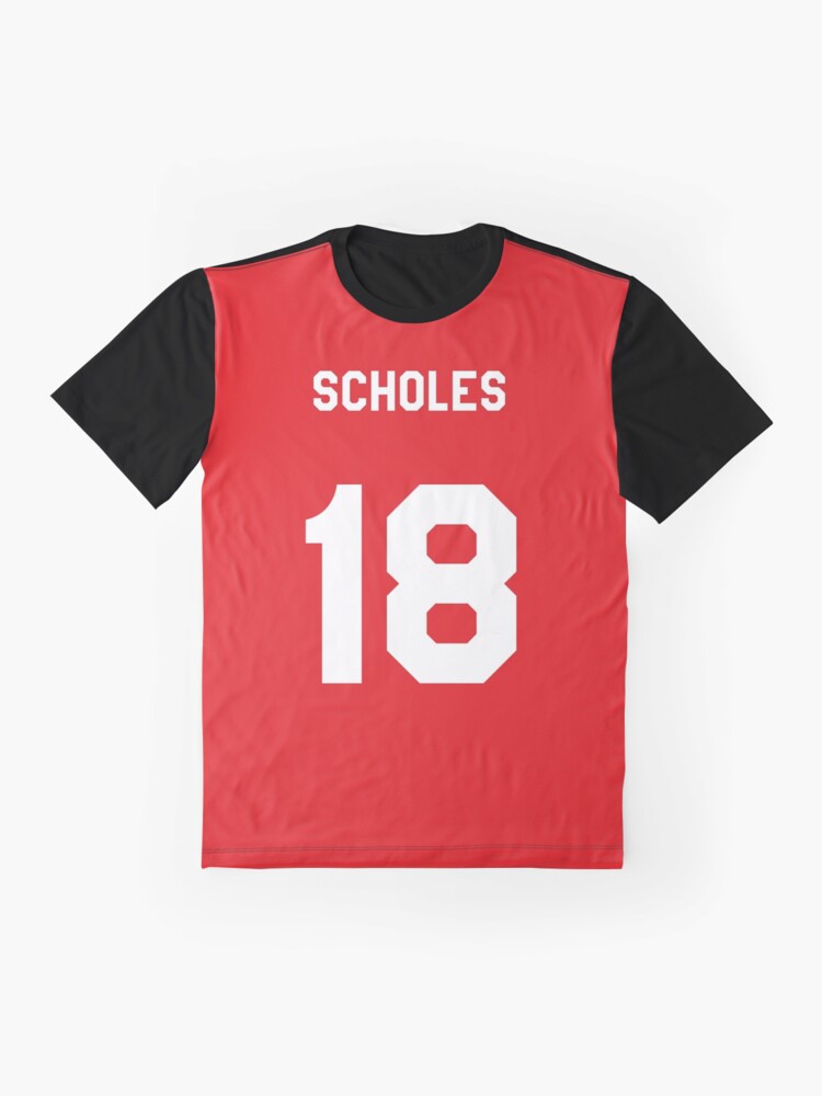 "Scholes Number 18 Shirt" Graphic T-Shirt for Sale by FootballArcade ...