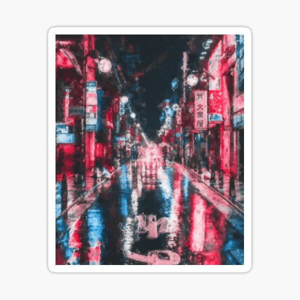 "Nightlife" Sticker for Sale by ErianAndre | Redbubble