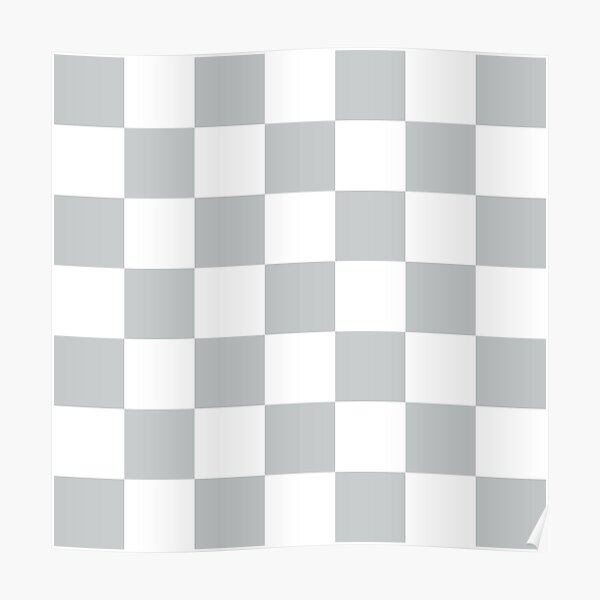 "Large Light Grey Checkerboard Pattern" Poster for Sale by CFAT | Redbubble