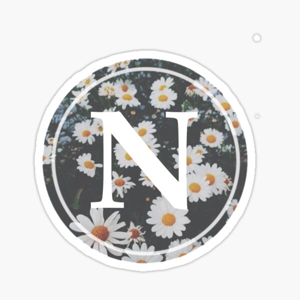 "Letter N sticker" Sticker for Sale by laurenn-g | Redbubble