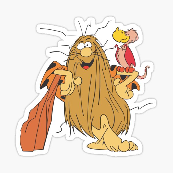 Captain Caveman Stickers | Redbubble