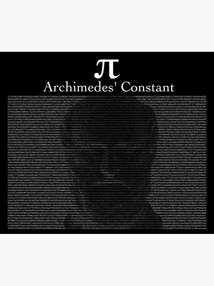 "Pi | π | Archimedes' constant" Poster for Sale by andyrenard | Redbubble