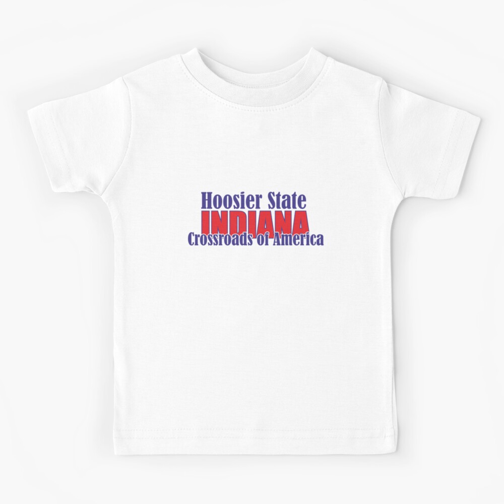 "State of Indiana, nickname of Indiana, Motto of Indiana" Kids T-Shirt ...