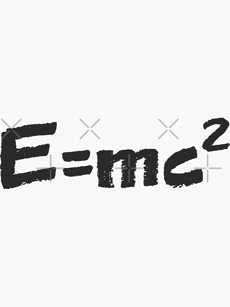 "E mc2 funny science physics geek gifts formula " Sticker for Sale by ...