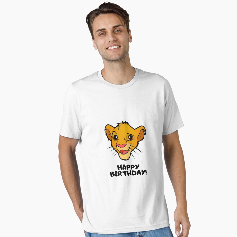 "Happy Birthday - The Lion King - Simba" Sticker for Sale by ...