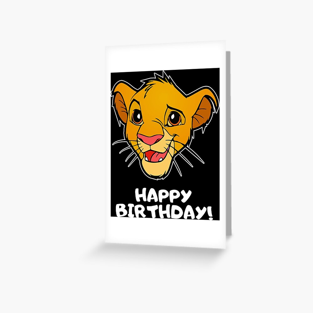 Tarjetas de felicitación «Feliz cumpleaños - El Rey León - Simba» de ...