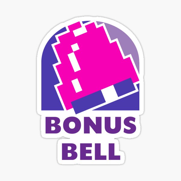 "Bonus Bell" Sticker for Sale by PorkysPokey | Redbubble