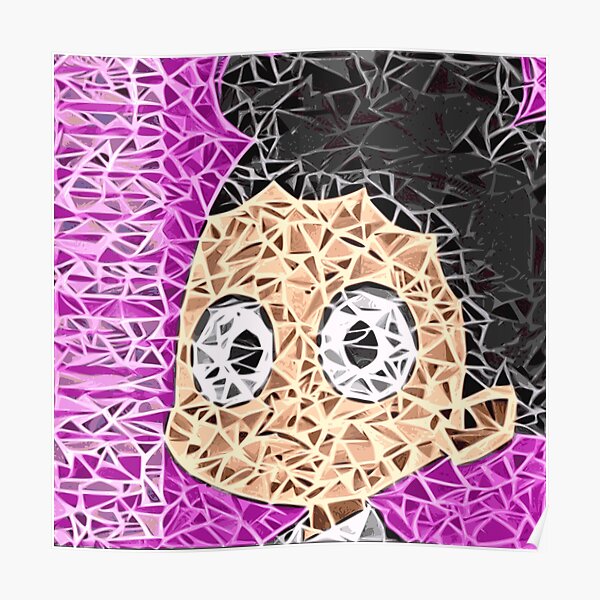 "Minora Mineta Grape Rush - My Hero Acadamia - Style: Low Poly" Poster ...