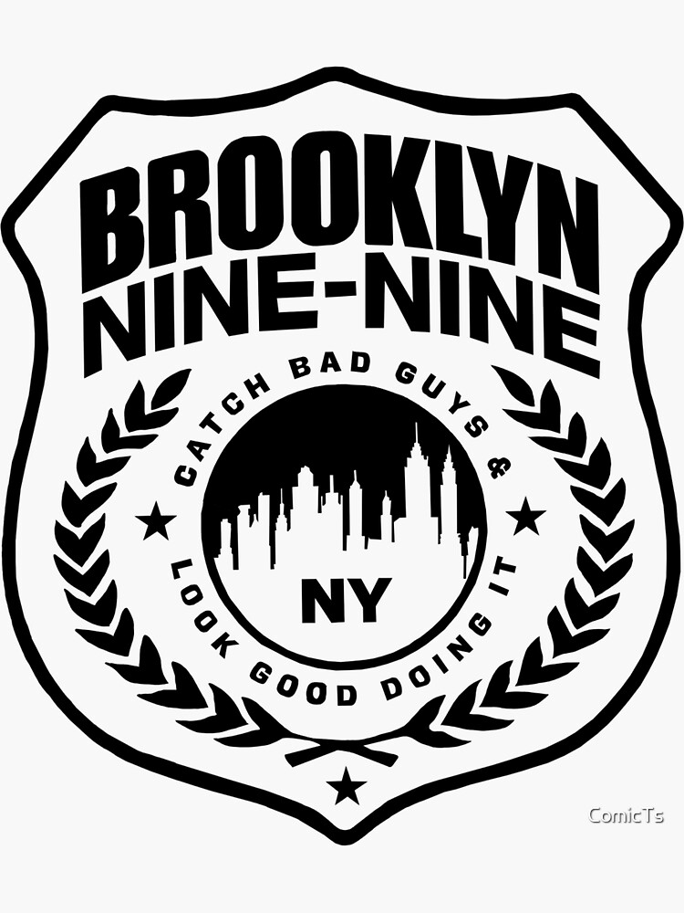 "Brooklynn 99 crest" Sticker for Sale by ComicTs | Redbubble