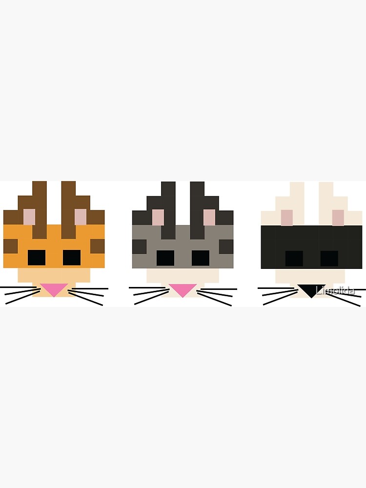 "Cute 8 bit cat breed vector illustration." Poster by Limolida | Redbubble