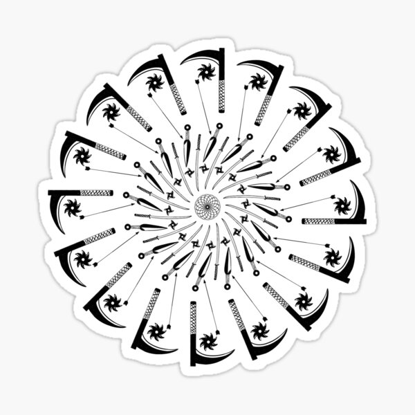 "Ninja Weapon Mandala" Sticker for Sale by AdamNO | Redbubble