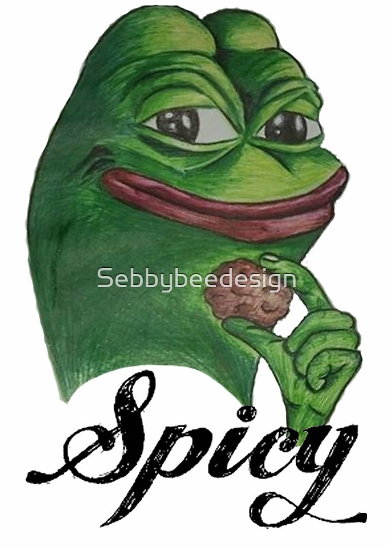 "Spicy Pepe" by Sebbybeedesign | Redbubble