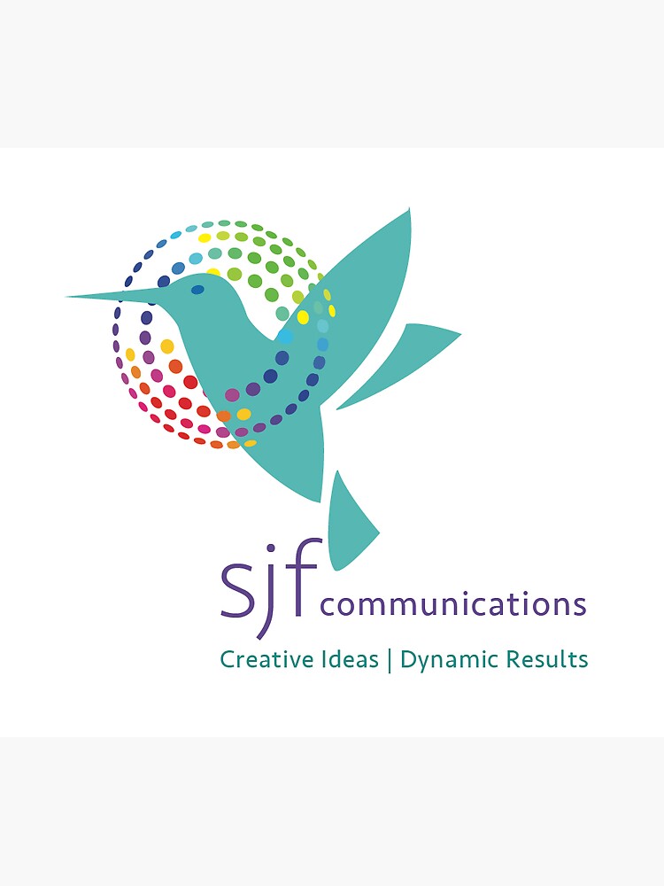 "SJF Communications Logo" Sticker by SJFDesigns | Redbubble