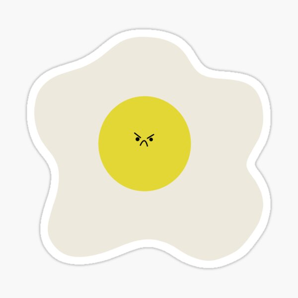 "Egg Fiend" Sticker for Sale by HoneyDoki | Redbubble