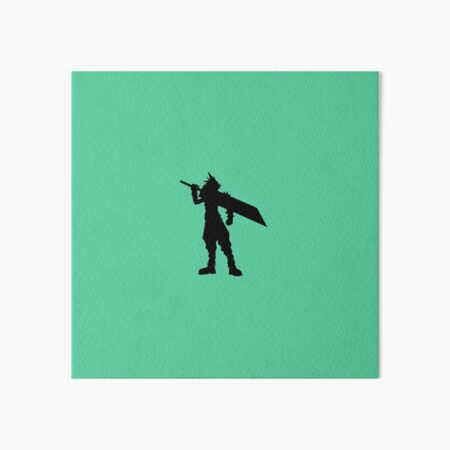 " Final Fantasy VII Cloud Strife- Simple Silhouette" Art Board Print for Sale by Torquato ...