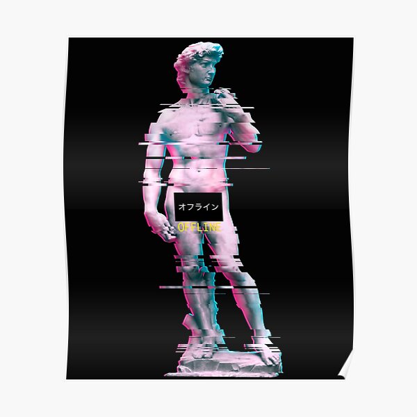 "Retro 80s 90s David Statue" Poster for Sale by ugbk-tshirts | Redbubble