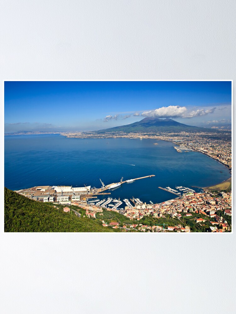 "The Bay of Naples, Italy" Poster for Sale by davidlewins | Redbubble