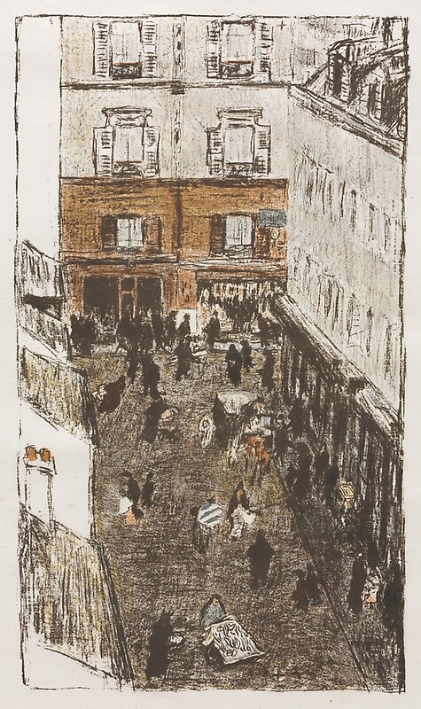 "Pierre Bonnard. Some Aspects of Paris Life: Street Corner Seen from ...