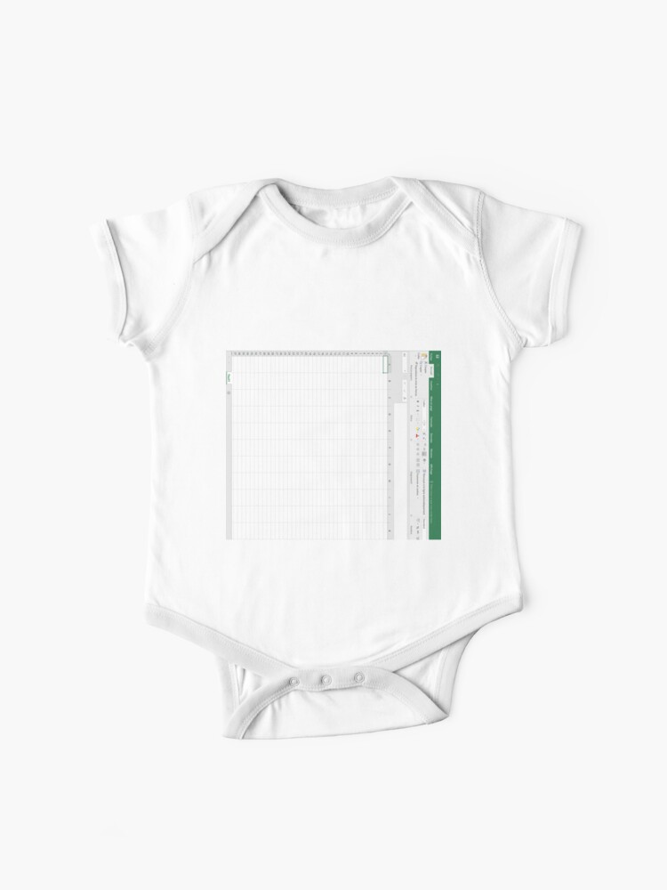 "Excel spreadsheet" Baby One-Piece by ghjura | Redbubble