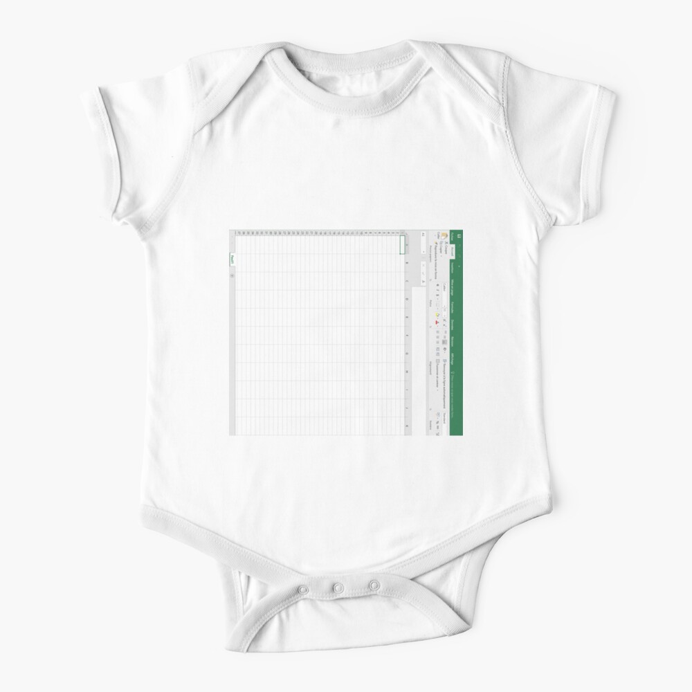 "Excel spreadsheet" Baby One-Piece by ghjura | Redbubble