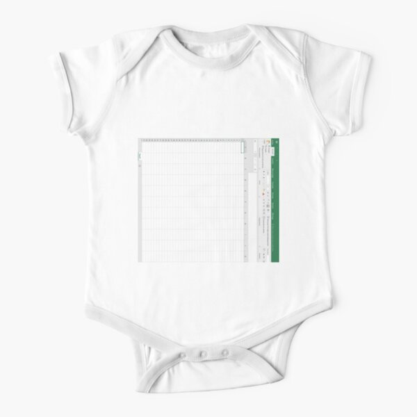 "Excel spreadsheet" Baby One-Piece by ghjura | Redbubble