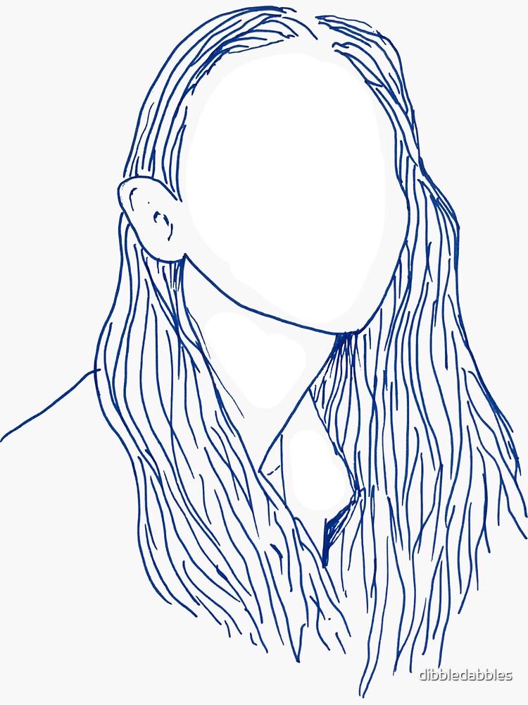 "Katherine Barrell Outline" Sticker by dibbledabbles | Redbubble