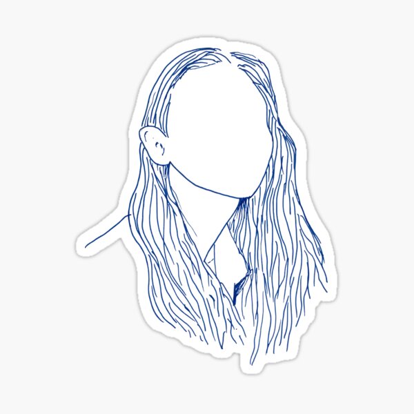"Katherine Barrell Outline" Sticker by dibbledabbles | Redbubble