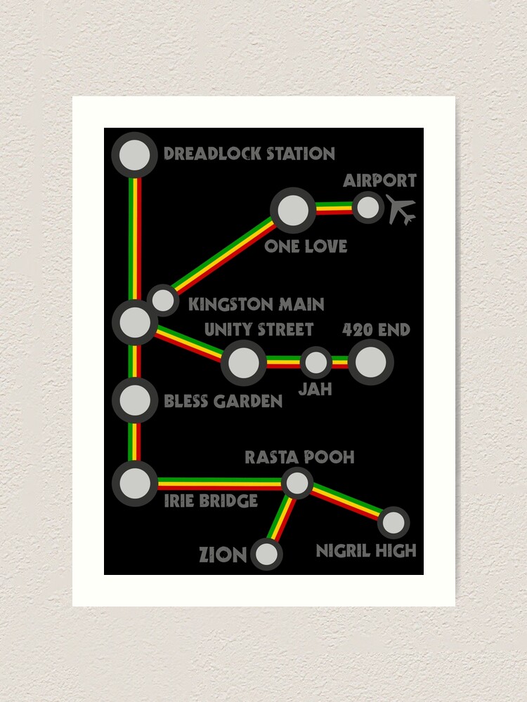 "Rastafarian MAP" Art Print for Sale by Periartwork | Redbubble