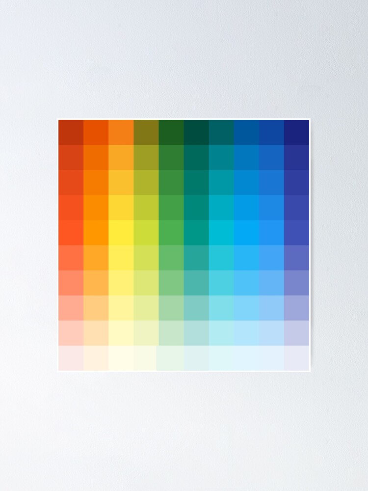 "Colour Block" Poster by DrunkPolarBear | Redbubble