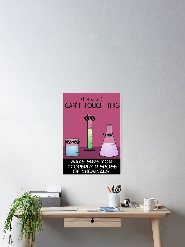 Quotlab Safety Poster 5 Properly Dispose Of Chemicals Lab Safety