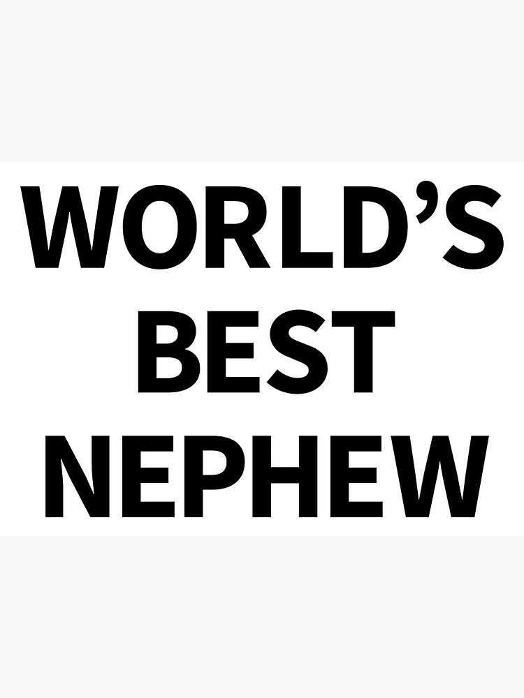 "World's Best Nephew Sticker" Sticker for Sale by Shep68 | Redbubble